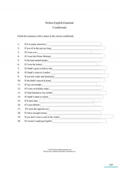 Mixed conditional sentences. Interactive worksheet | TopWorksheets