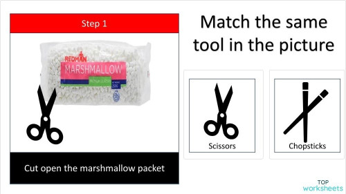 Marshmallow. Interactive worksheet | TopWorksheets