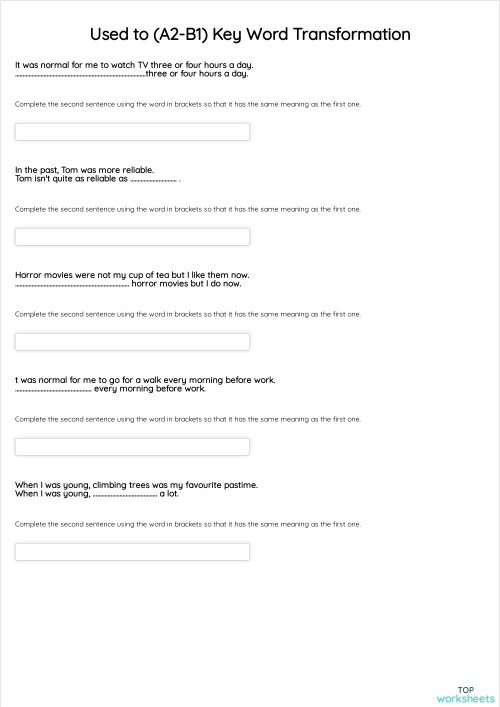 AEF Starter - 3B - Grammar. Interactive worksheet | TopWorksheets