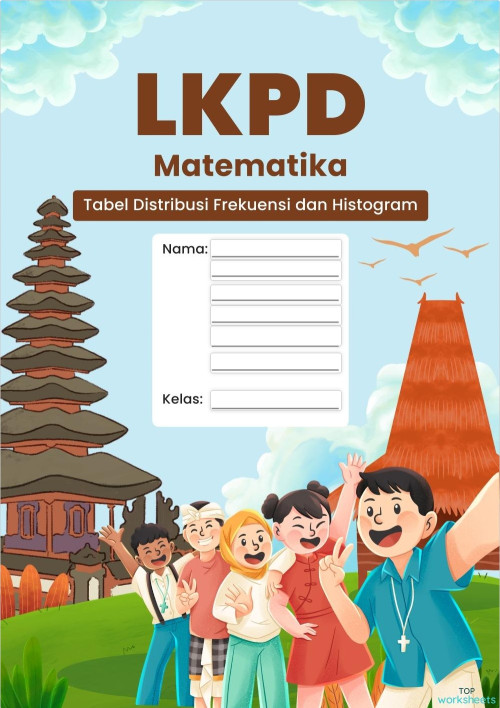 LKPD Tabel Distribusi Frekuensi & Histogram. Interactive worksheet | TopWorksheets
