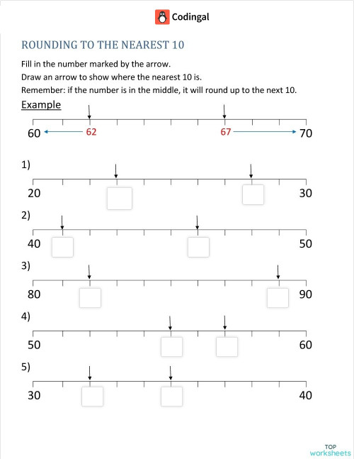 M_G02M04L17_WC02_Rounding to the nearest 10.. Interactive worksheet ...