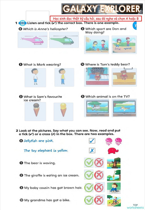 Starters Mini Trainer P5. Interactive worksheet | TopWorksheets