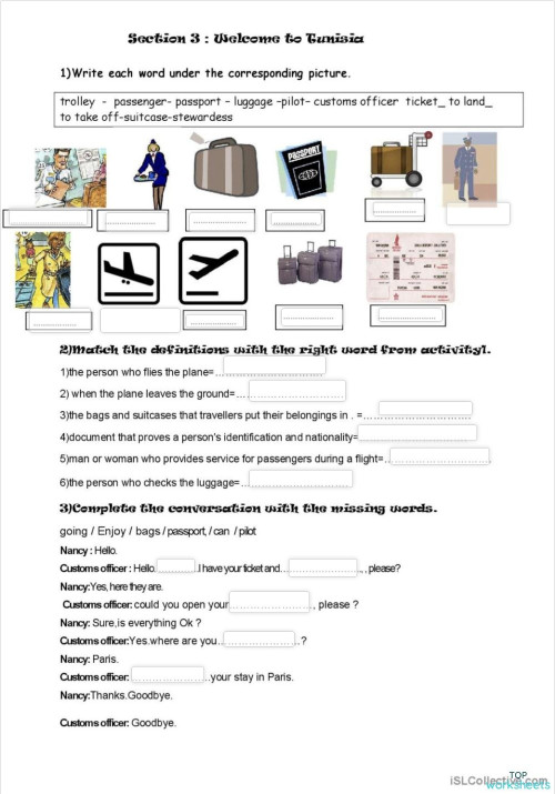 travel vocabulary 2. Interactive worksheet | TopWorksheets