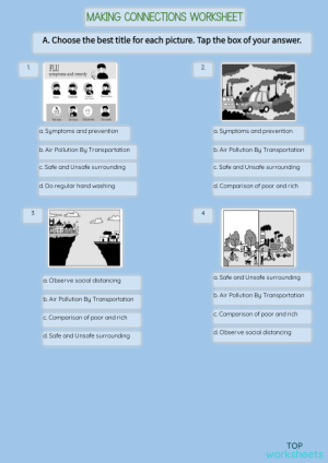MAKING CONNECTIONS WORKSHEET. Interactive worksheet | TopWorksheets