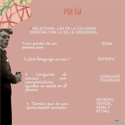 FEDERICO GARCIA LORCA. Ficha interactiva | TopWorksheets