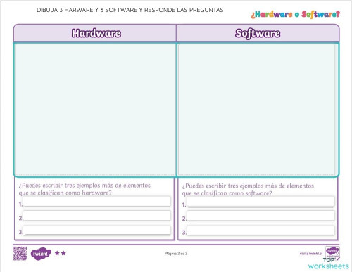 HARDWARE Y SOFTWARE. Ficha interactiva | TopWorksheets