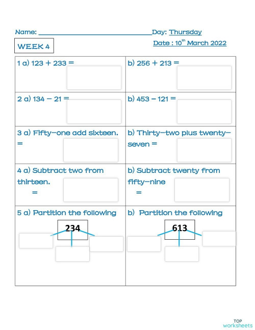 MP WK 4 10th Mar & 12th Mar. Interactive worksheet | TopWorksheets