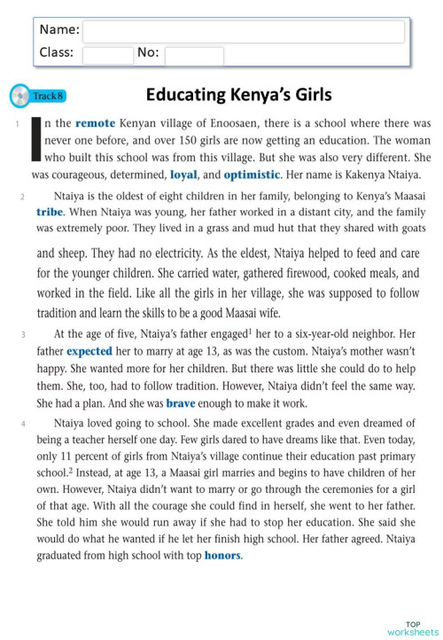 Reading comprehension: interactive worksheets and online exercises ...