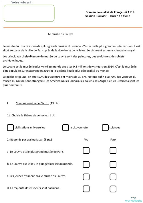 Normalisé 2. Fiche interactive | TopWorksheets