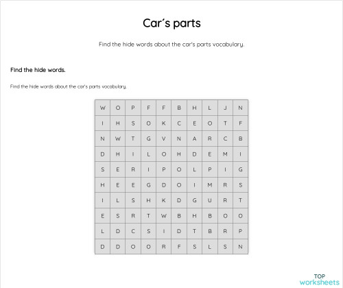 Vocabulary 4a Task 1. Interactive worksheet | TopWorksheets