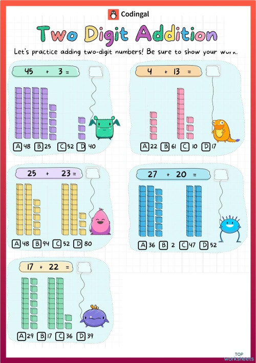 M_G01M07L22_WC02_Addition_of_Two-Digit_Numbers(Without_Regrouping)_2. Interactive worksheet ...