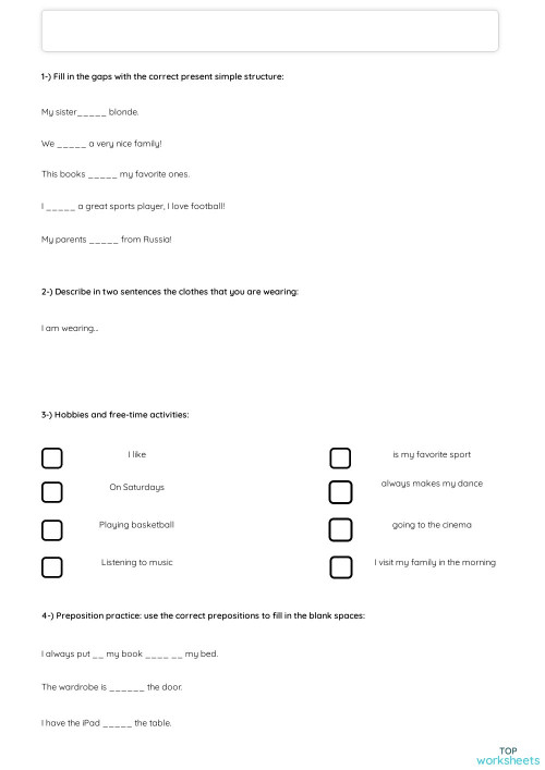 Assessment Initial Written Test Interactive Worksheet TopWorksheets Assessment Initial Written Test Interactive Worksheet TopWorksheets