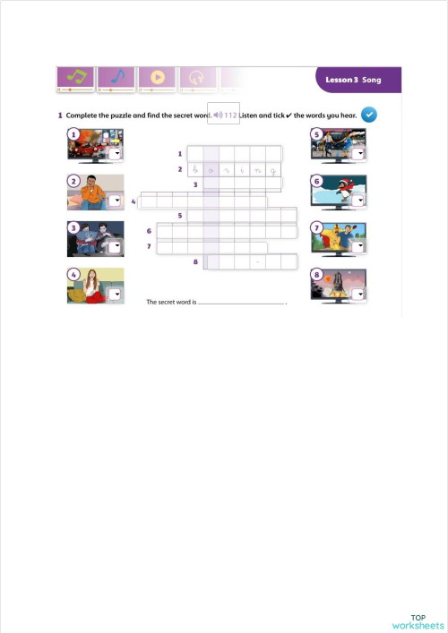 Listening comprehension: interactive worksheets and online exercises ...