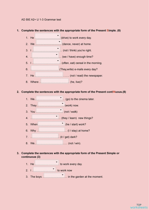 plural forms. Interactive worksheet | TopWorksheets