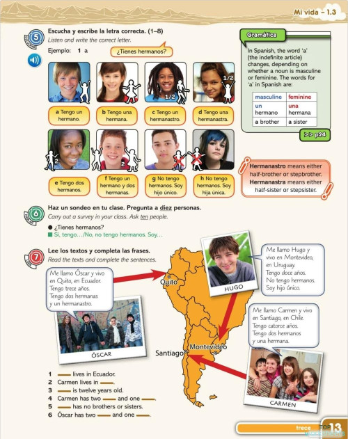 1. Mi vida 13 Viva 1. Ficha interactiva | TopWorksheets