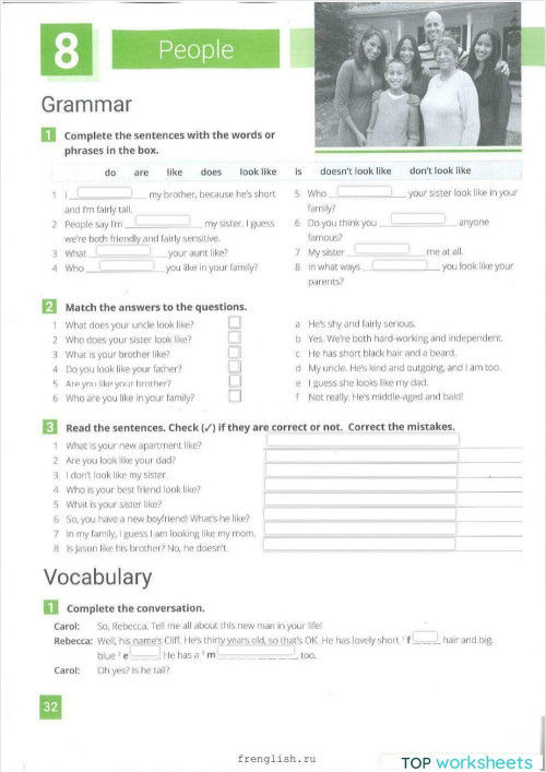 Unit 8 Personality workbook. Interactive worksheet | TopWorksheets