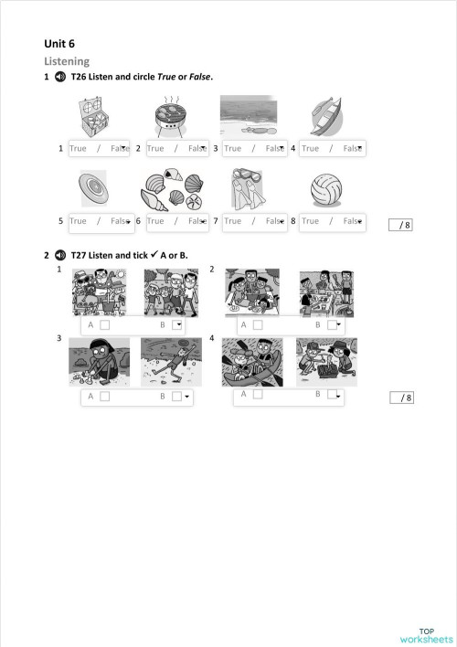 UNIT 6 INGLÉS 4º. Interactive worksheet | TopWorksheets