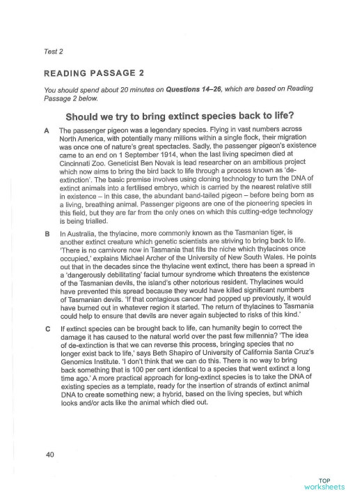 Cam15 R2P2. Interactive worksheet | TopWorksheets