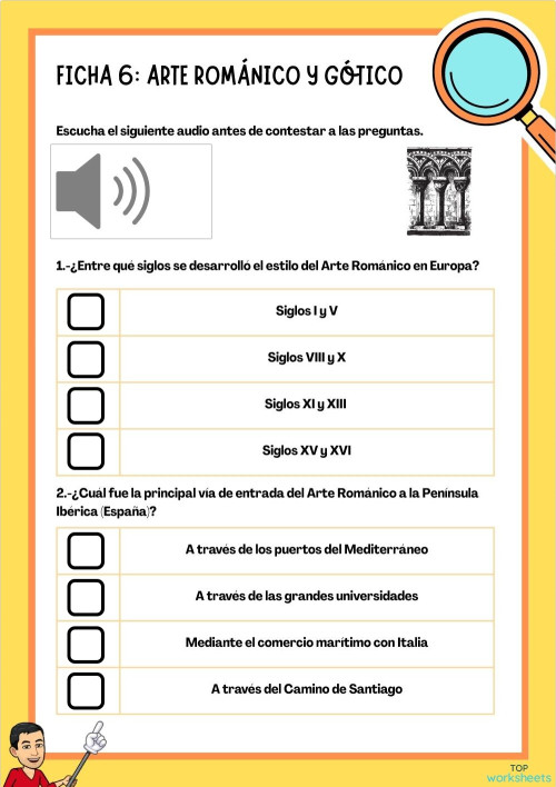 Edad Media: fichas interactivas y ejercicios online | TopWorksheets