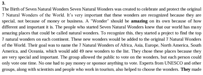 PRACTICE UNIT 7.1: NATURAL WONDERS OF THE WORLD. Interactive worksheet ...