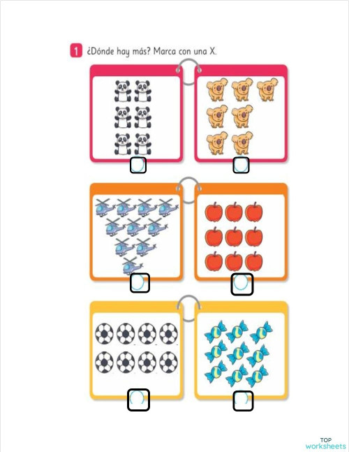 CONTAR EN PRIMAVERA. Ficha interactiva | TopWorksheets