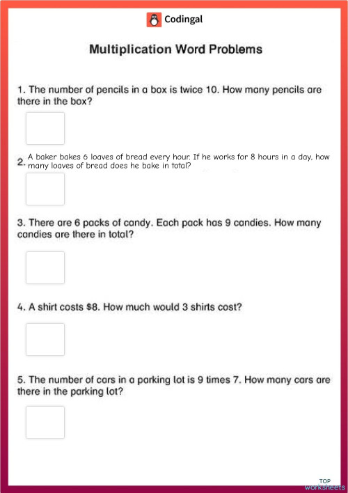 M_G01M11L41_WA02_Multiplication_Word_Problems_4. Interactive worksheet ...