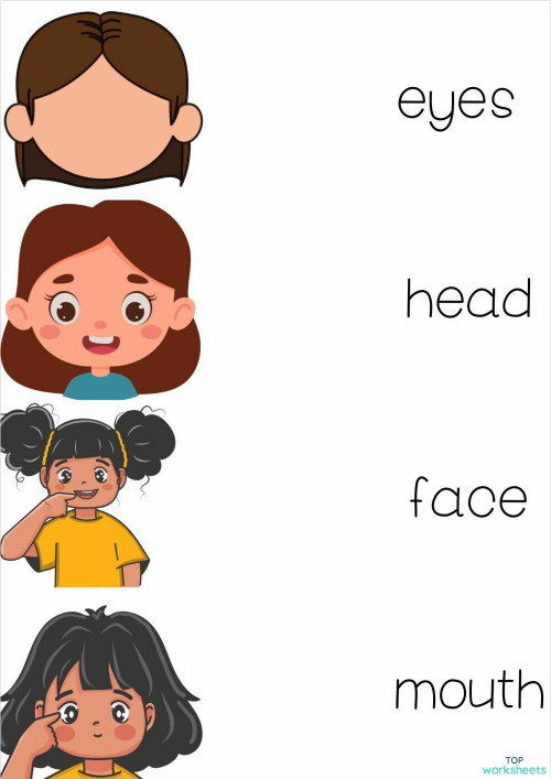 body worksheets match. Interactive worksheet | TopWorksheets