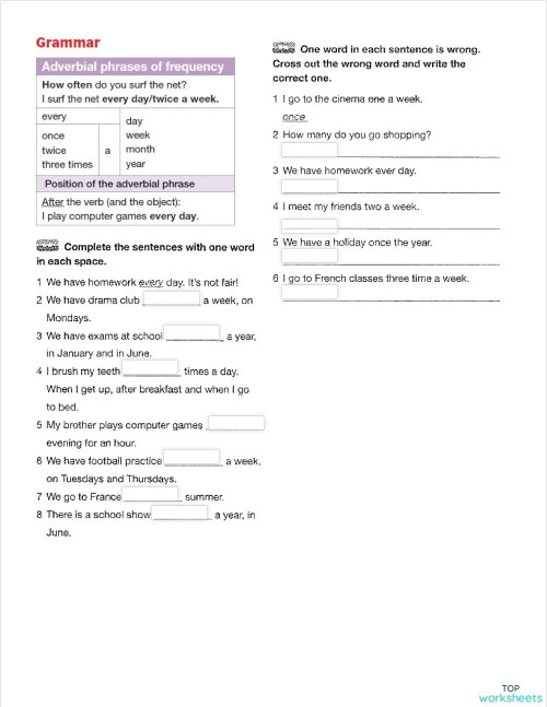 Adverbial Phrases Of Frequency GRAMMAR Interactive Worksheet adverbial-phrases-of-frequency-grammar-interactive-worksheet