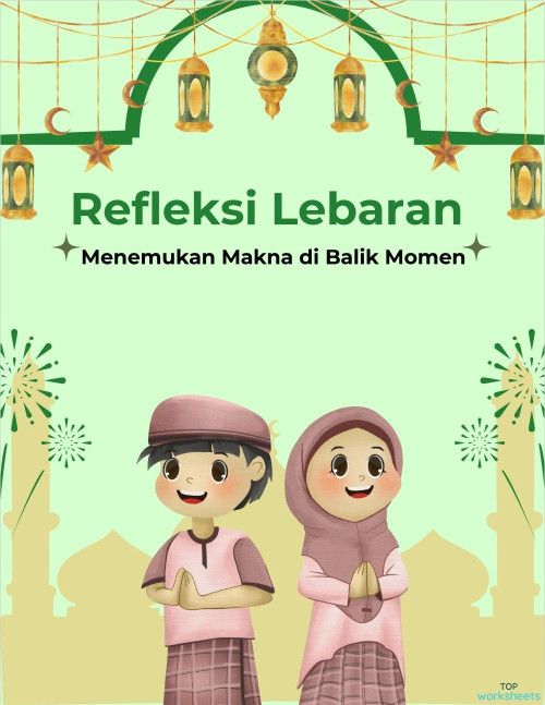 Refleksi Lebaran. Interactive worksheet | TopWorksheets