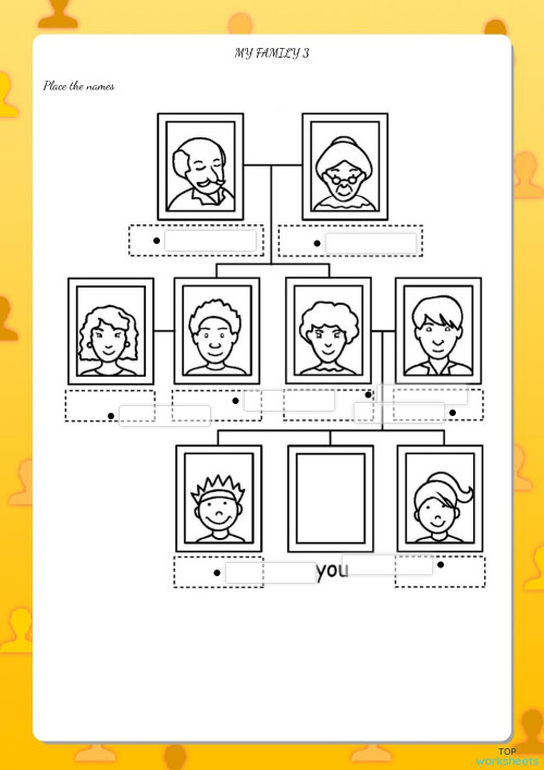 MY FAMILY 3. Interactive worksheet | TopWorksheets