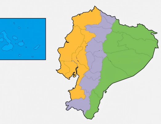 ECUADOR: DIVISIÓN POLÍTICA-ADMINISTRATIVA. Ficha interactiva ...