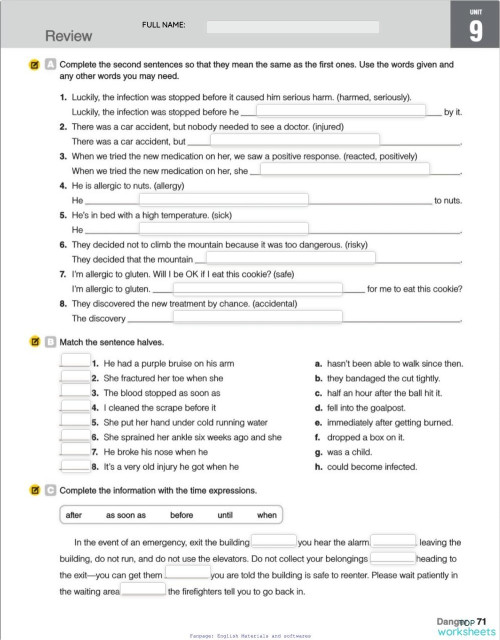 PORTFOLIO UNIT 9 - A6. Interactive worksheet | TopWorksheets