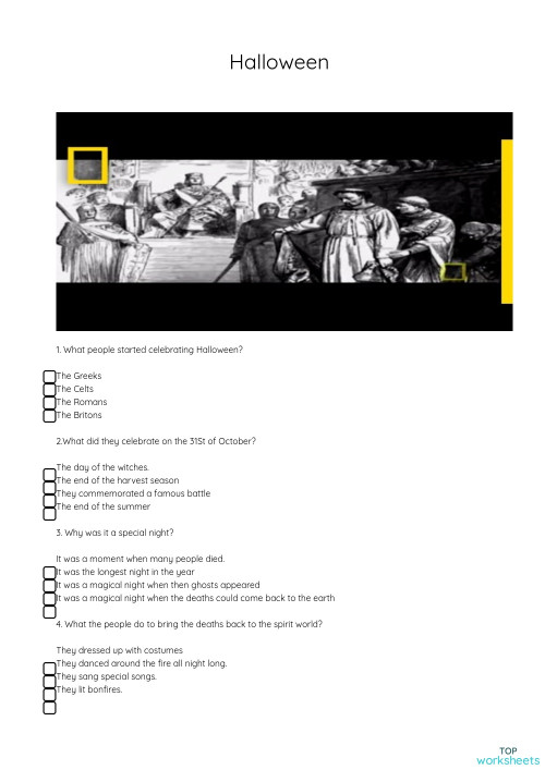 Halloween activity 1.0. Interactive worksheet | TopWorksheets