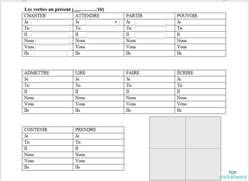 presente_01. Fiche interactive | TopWorksheets