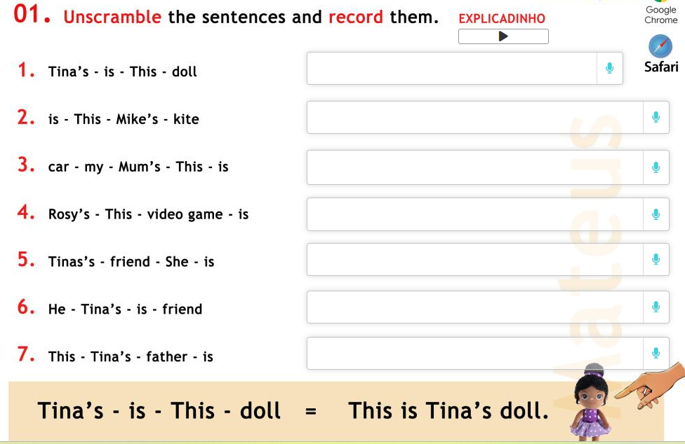 Form sentences. Interactive worksheet | TopWorksheets