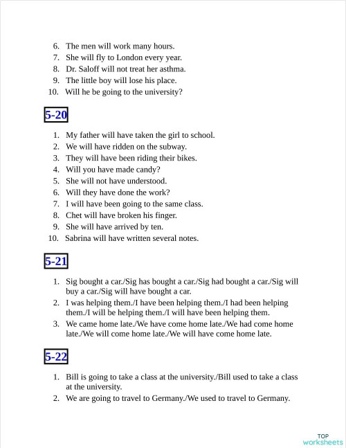 English Grammar Esl part 12. Interactive worksheet | TopWorksheets