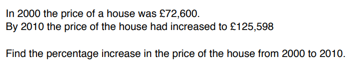 Percentage Increase Year 9. Interactive worksheet | TopWorksheets