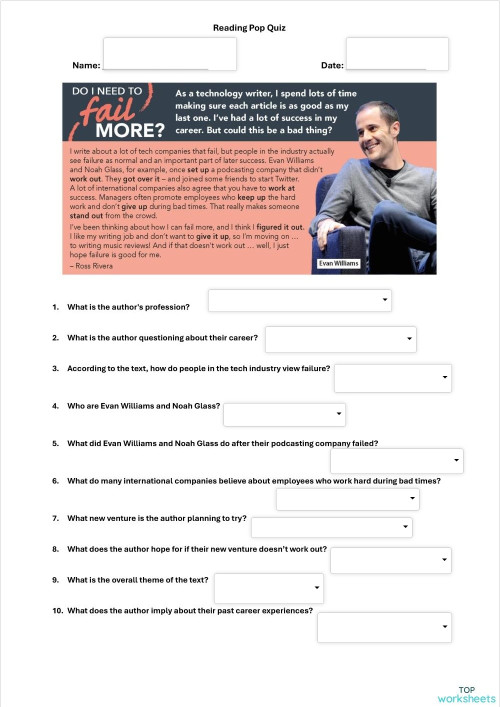 EVOLVE: LEVEL VI UNIT 11 READING. Interactive worksheet | TopWorksheets