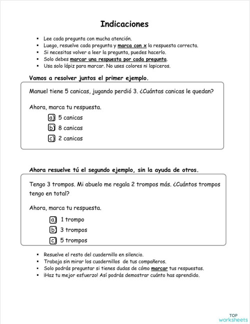 matematica 3ro. Ficha interactiva | TopWorksheets