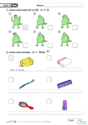 Starlight Unit 2. Interactive worksheet | TopWorksheets