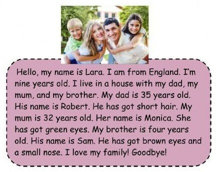 Reading comprehension - Family. Interactive worksheet | TopWorksheets