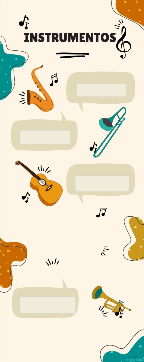 Instrumentos musicales: fichas interactivas y ejercicios online ...