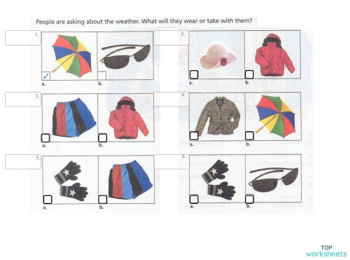 learn to listen weather. Interactive worksheet | TopWorksheets