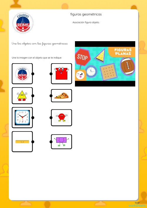 figuras geométricas. Ficha interactiva | TopWorksheets