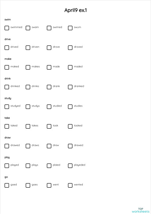 April9 ex.1. Interactive worksheet | TopWorksheets