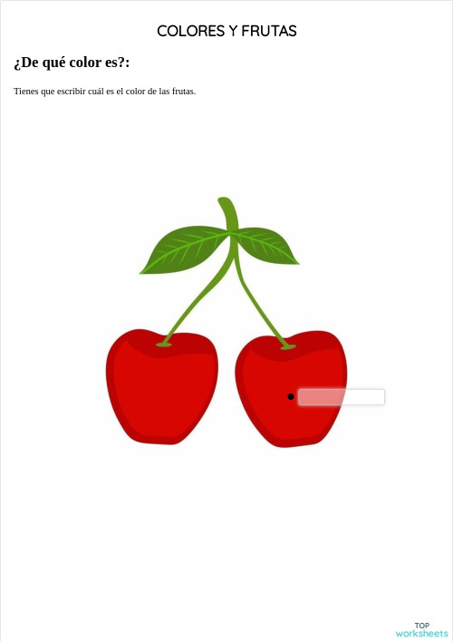COLORES Y FRUTAS. Ficha interactiva | TopWorksheets