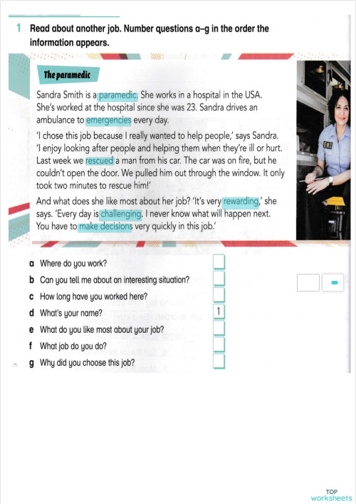 Year 6 - Unit 4 - Model Essay + Activity. Interactive worksheet ...