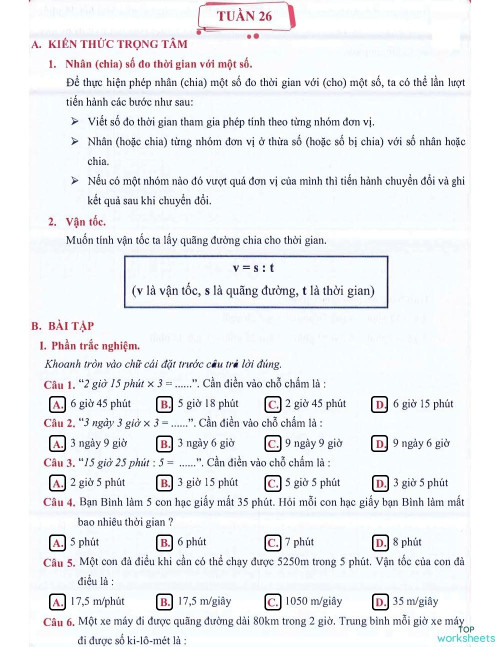 Interactive worksheets and online exercises in vietnamese | TopWorksheets