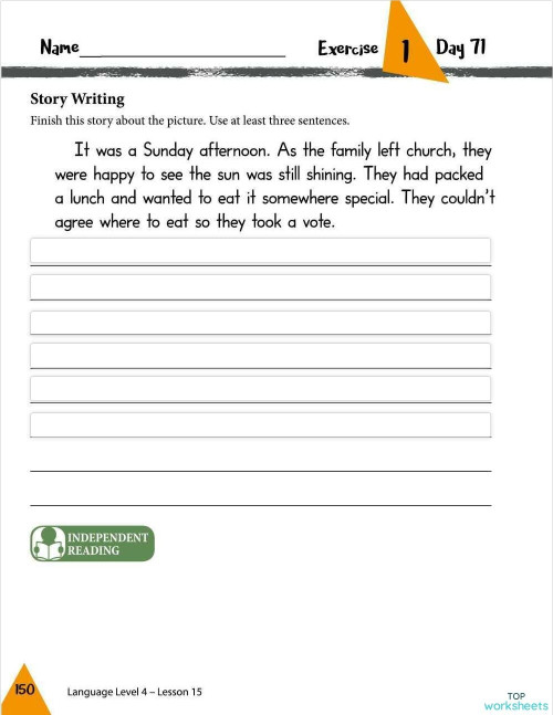 Story Telling: interactive worksheets and online exercises | TopWorksheets