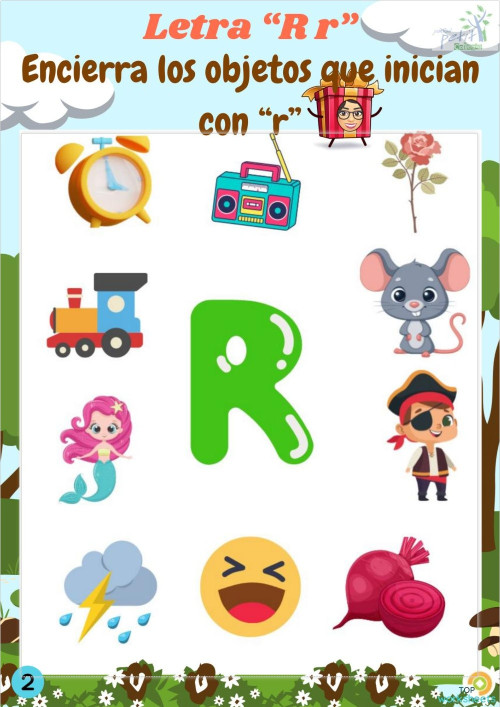 Tarea Letra "R r"_Mtra. Faby. Ficha interactiva | TopWorksheets